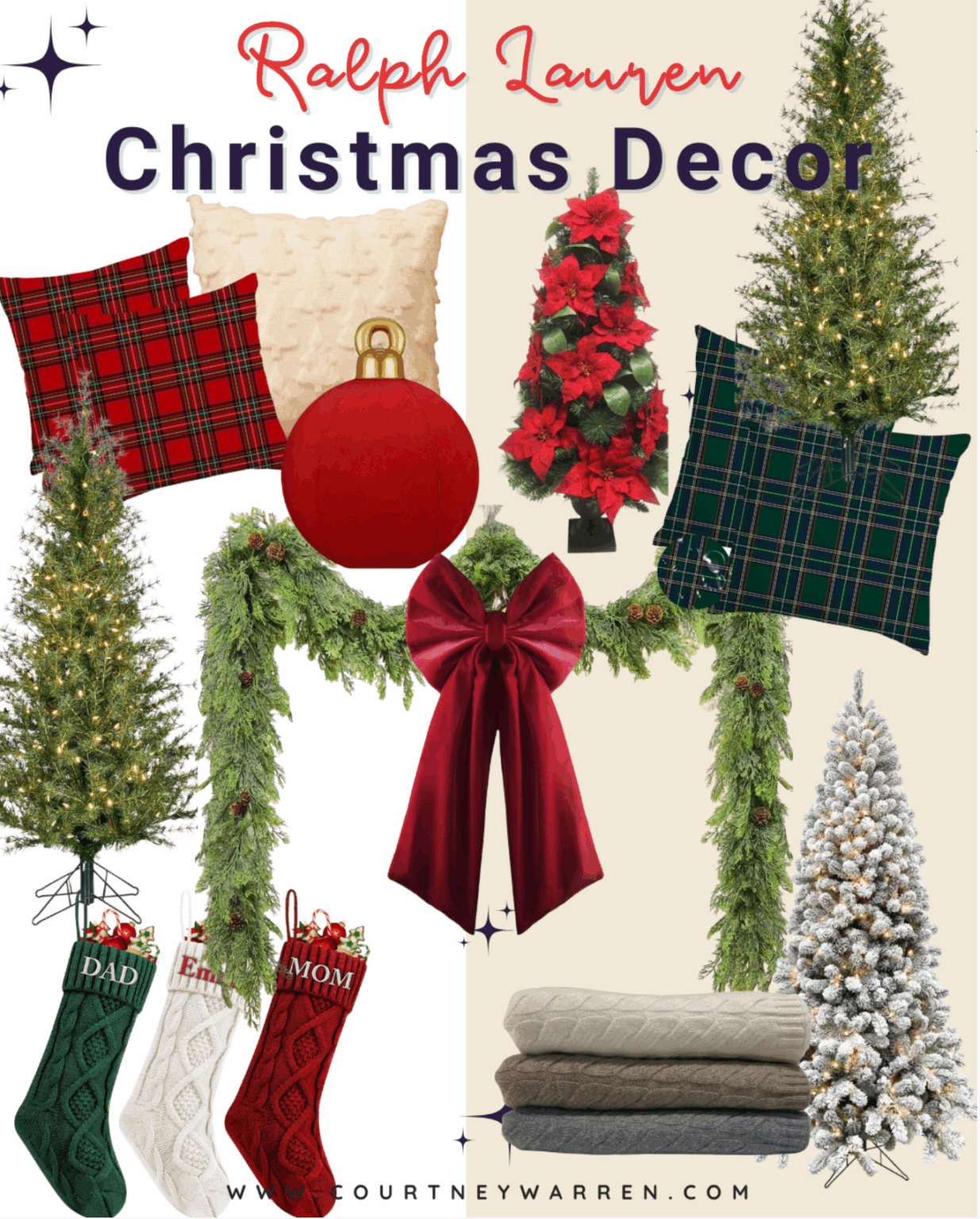 Don't do Ralph Lauren Christmas Decor Without This | Courtney Warren Home